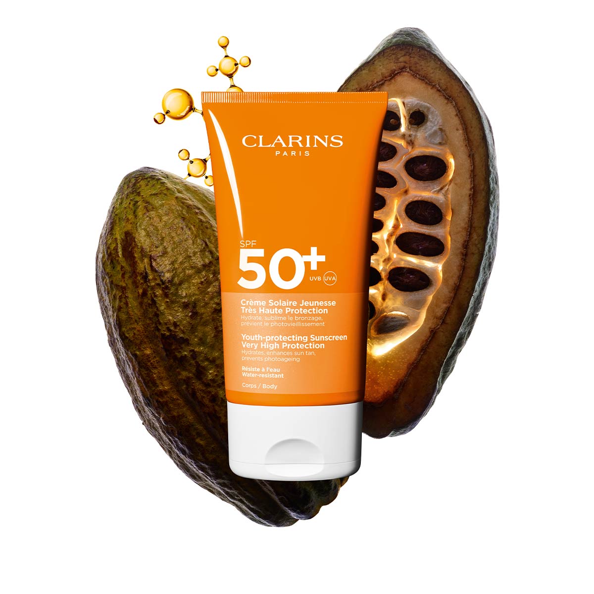 Youth-protecting Sunscreen Body Very High Protection SPF 50+ | CLARINS®